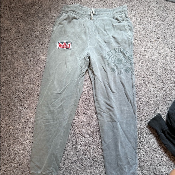 Pants | Roots Of Fight Bruce Lee Grey Sweatpants Sz L | Poshmark